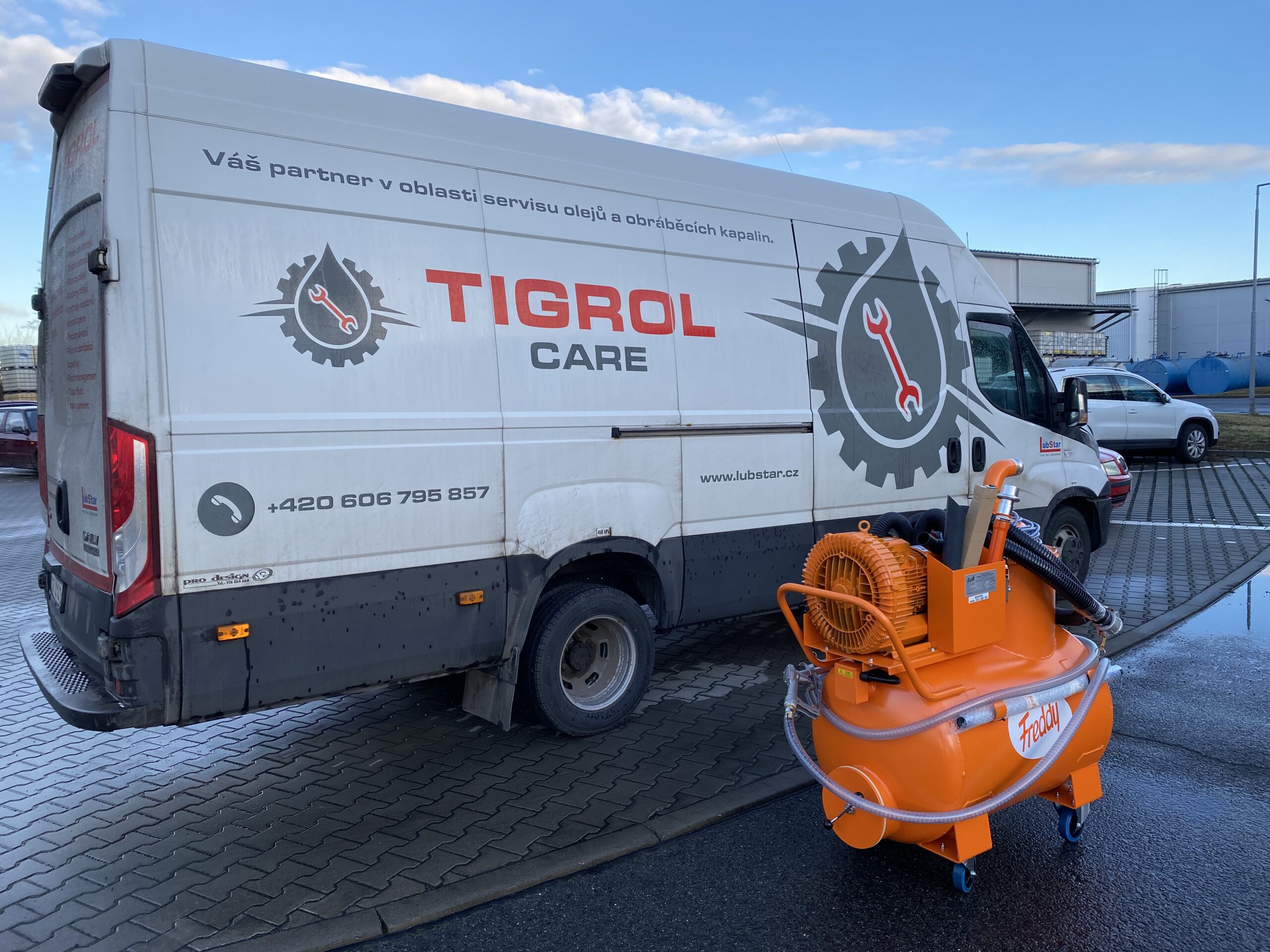 Lubstar,a.s. používá pro servis Freddy Ecovac. BIKO